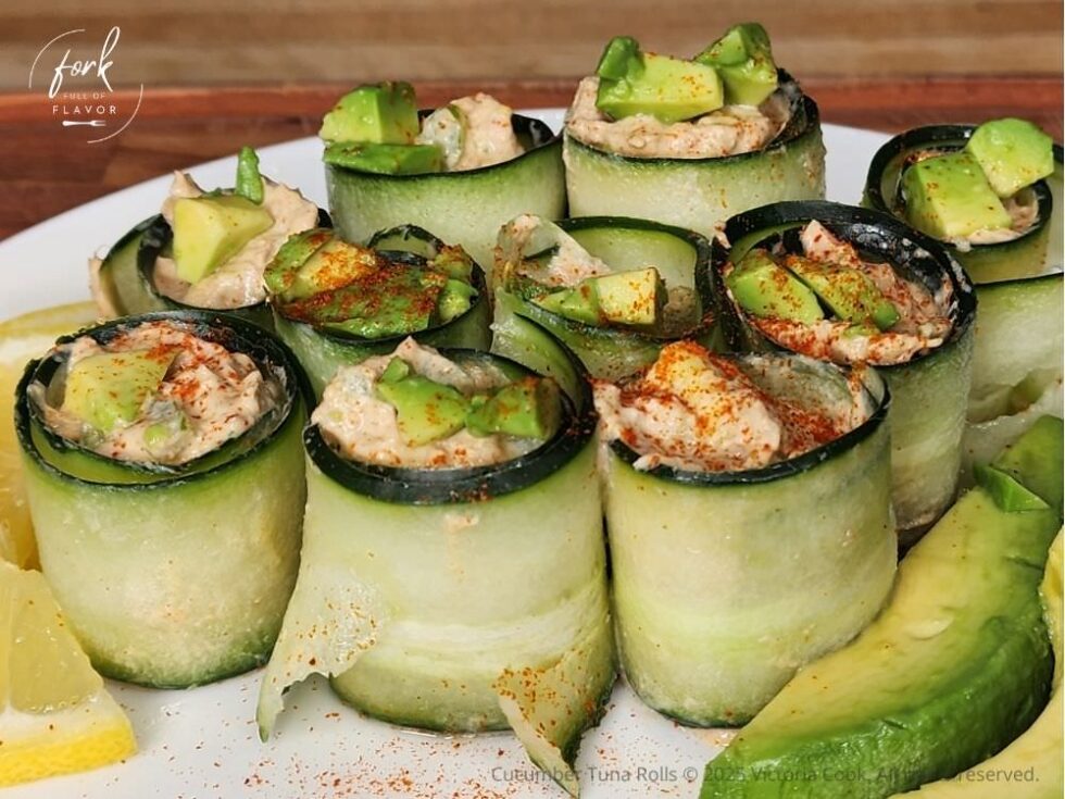 Cucumber Tuna Rolls - Victoria Cook's Fork Full of Flavor