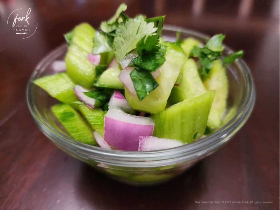 Thai Cucumber Salad - Victoria Cook's Fork Full of Flavor